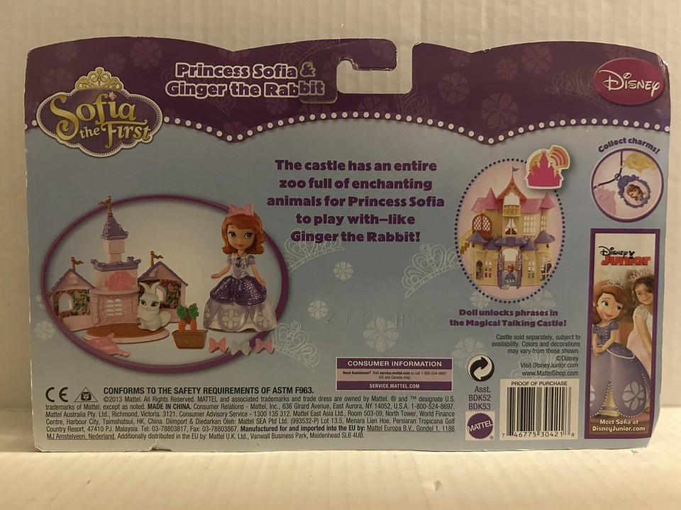 Gisnep Sofia the First Princess Sofia & Ginger the Rabbit (2013) Mattel ...
