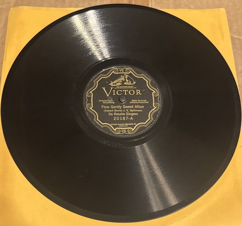 Victor 78 RPM De Reszke Singers - Flow Gently Sweet Afton 20187 V++ | eBay