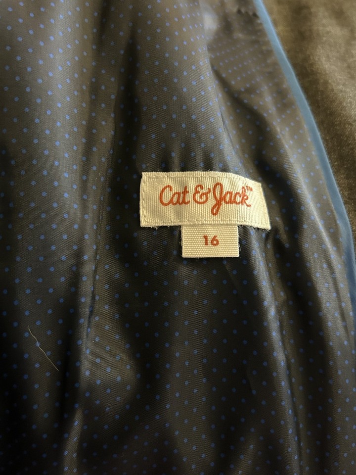 NEW WITH TAGS Boys Size 16 GRAY SUIT JACKET by Cat & Jack | eBay UK