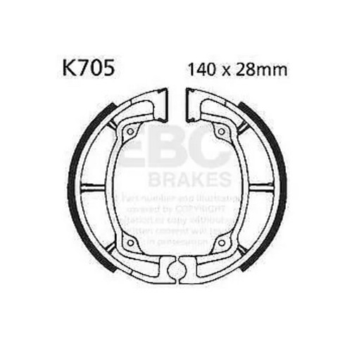 Kawasaki EBC 705 Premium Brake Shoes KX KLF KDX KE KL 220 250 400 420 ...