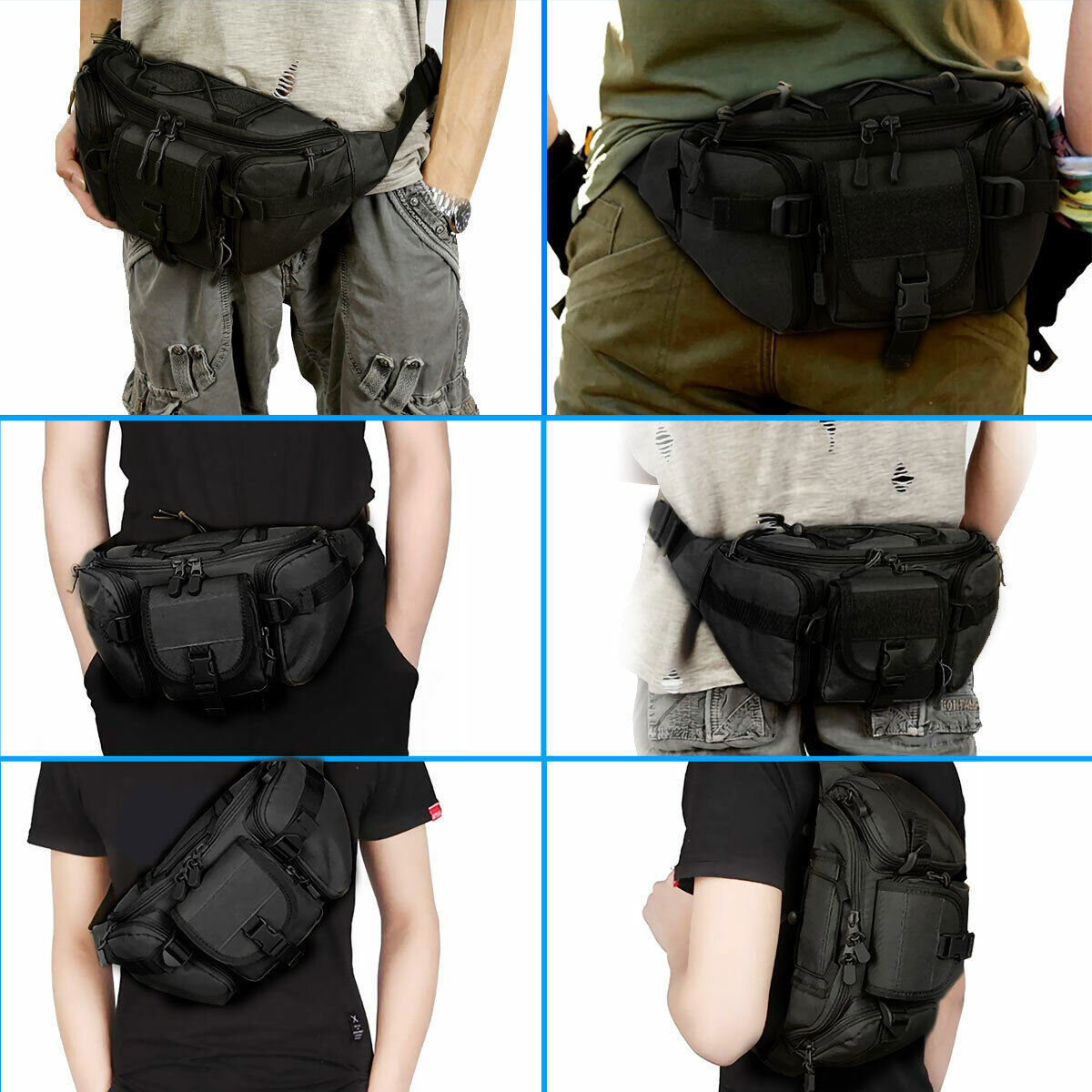 Concealed Carry Fanny Pack Gun Holster Tactical Pistol Waist Pack Chest ...