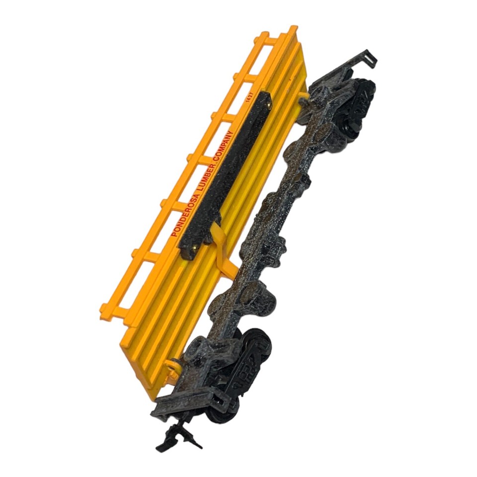 BACHMANN HO scale 1427 PONDEROSA LUMBER CO. OPERATING LOG CAR CAST ...