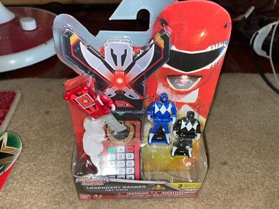 Power Rangers Super Megaforce Legendary Ranger MMPR Red Blue Ranger Key ...