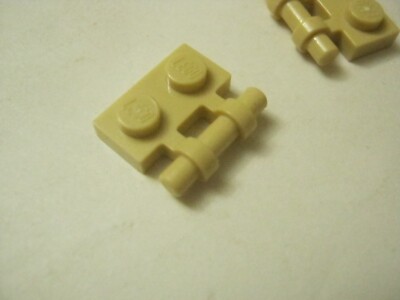 Lego Lot Of 2 Tan 1x2 Plate With Side Clip Bar Handle, 2540 (028-294 ...