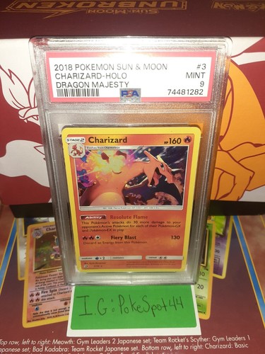 Pokemon 2018 Dragon Majesty Charizard Holo PSA 9 Mint #3/70 | eBay