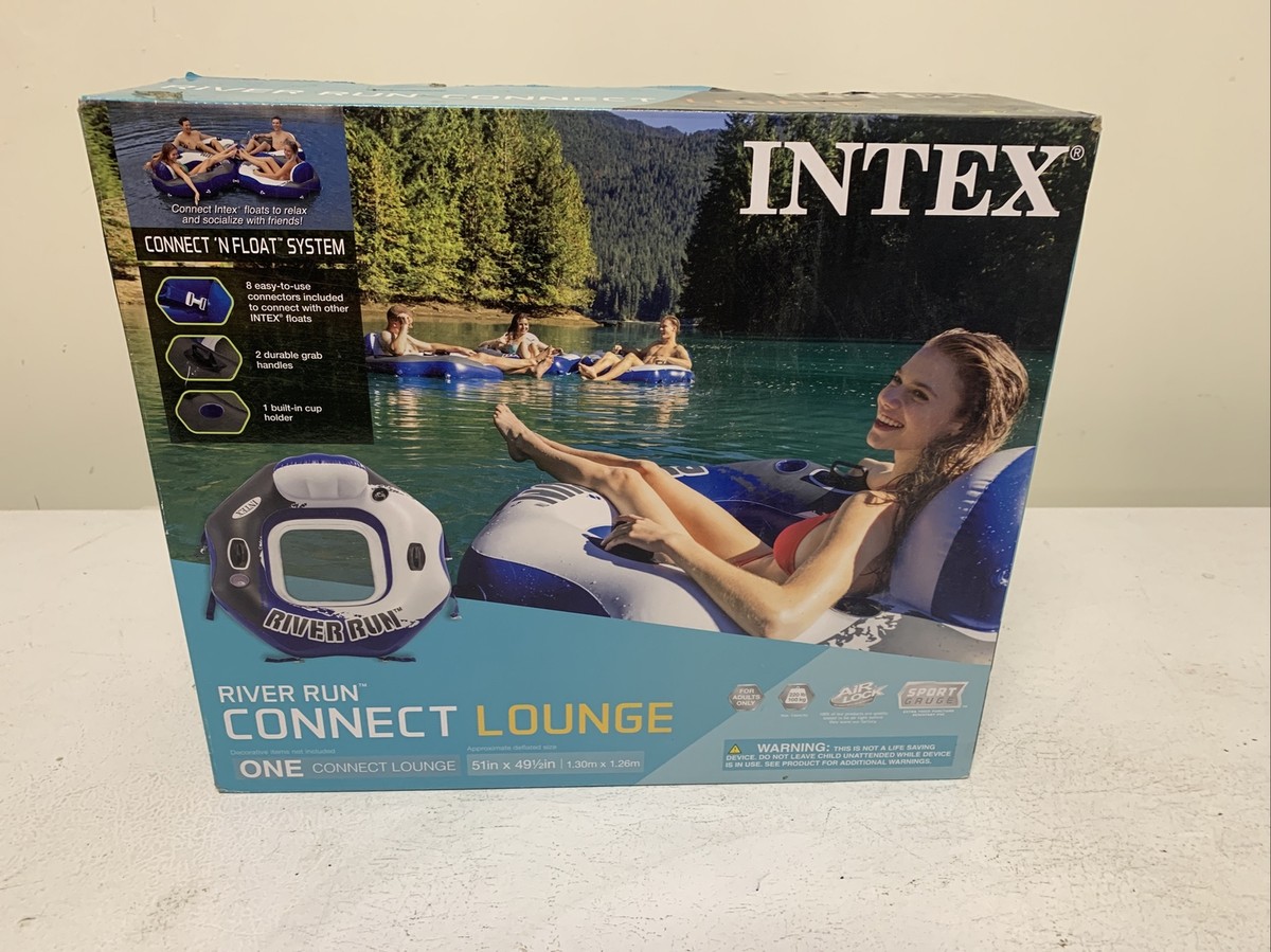 INTEX Water Lounger Bundle INTEX River Run Inflatable Raft Bundle - 1 ...