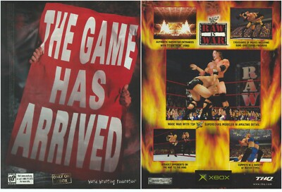 WWF Raw Is War Print Ad/Poster Art XBOX | eBay
