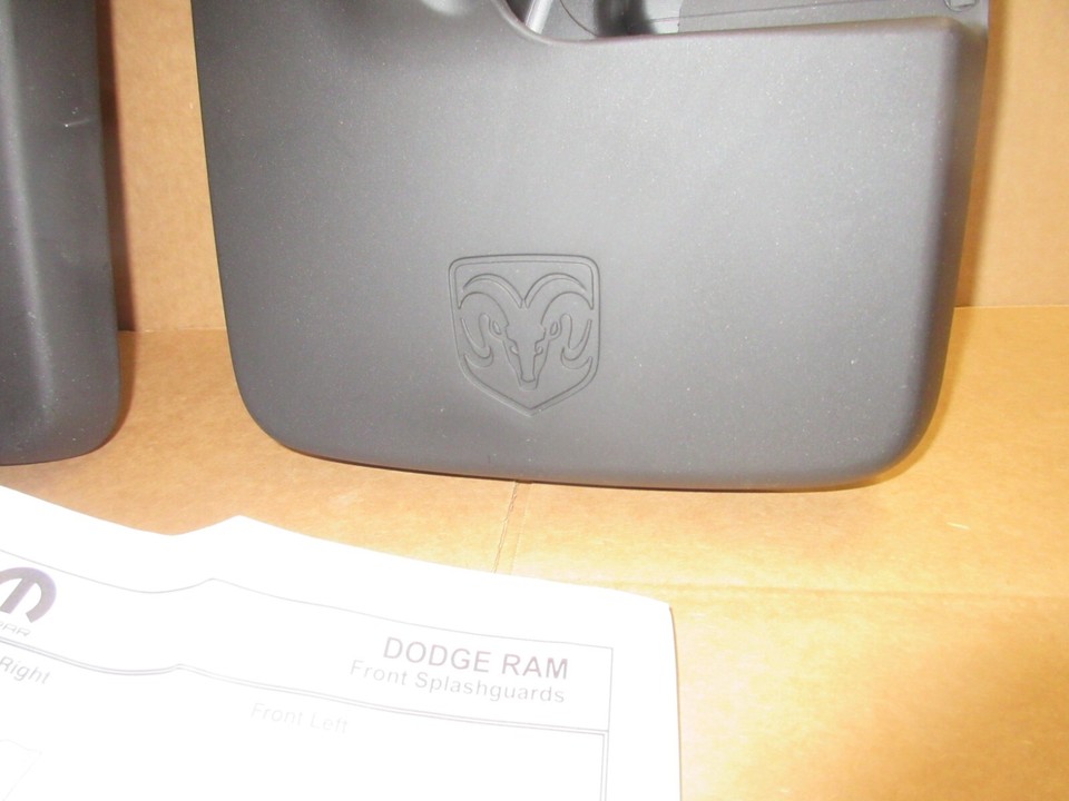 Mopar 82212287AC front splash guard kit 2009-2022 Ram 1500, 2500, 3500 ...