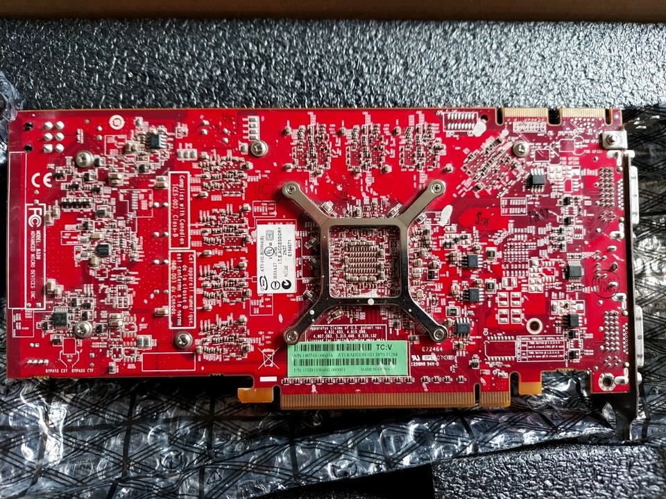 Tested GOOD Diamond AMD ATI Radeon HD 3870 512MB PCIe Graphics Video ...