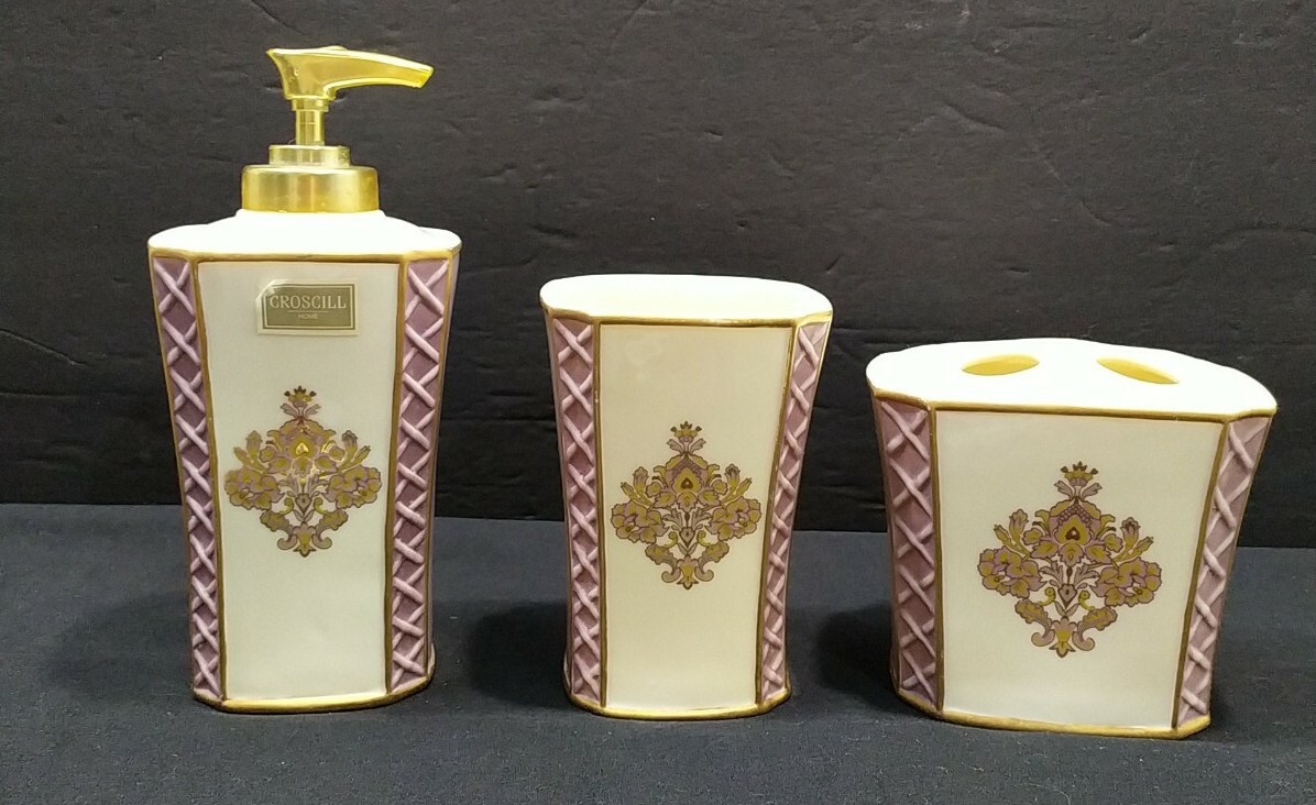 Croscill Bathroom Accessories Decozen Bathroom Accessories Set Of 6: