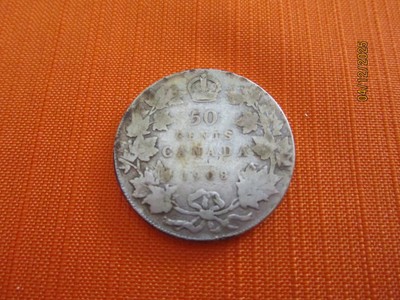 1908 - FIFTY CENTS SILVER COIN FROM CANADA - VG CONDITION - | eBay