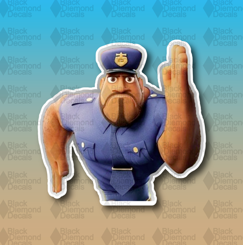 Running Officer Earl Funny MEME 4" Vinyl Decal Sticker JDM | eBay