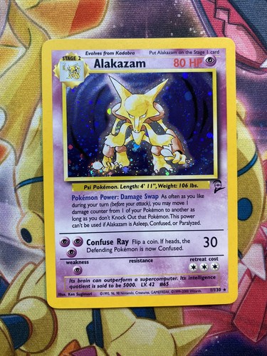 NM / LP (BASE-2) Pokemon ALAKAZAM Card Set 1/130 Holo Rare WOTC | eBay