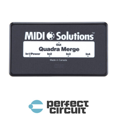 MIDI Solutions Quadra Merge 4x1 MIDI Merger INTERFACE - NEW - PERFECT ...