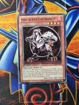 Yugioh - Horus The Black Flame Dragon LV4 - YSKR-EN019 - 1st Edition ...