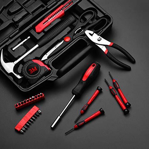 40piece Household Tools Kit Small Basic Home Tool Set With Plastic ...