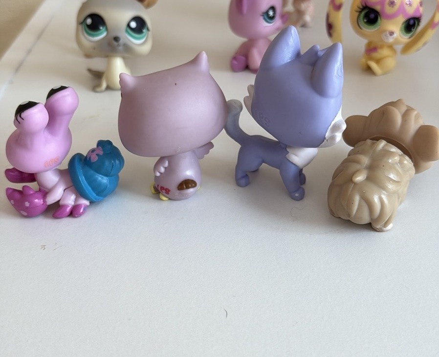LPS Littlest Pet Shop Lot Of 4 Husky, Owl, Crab, And Guinea Pig | eBay