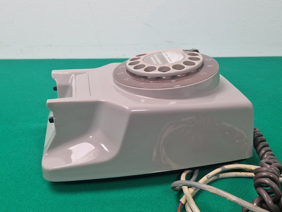 Vintage Reliance TEL 1W/AWS Grey Rotary Dial Telephone UNTESTED Wall ...