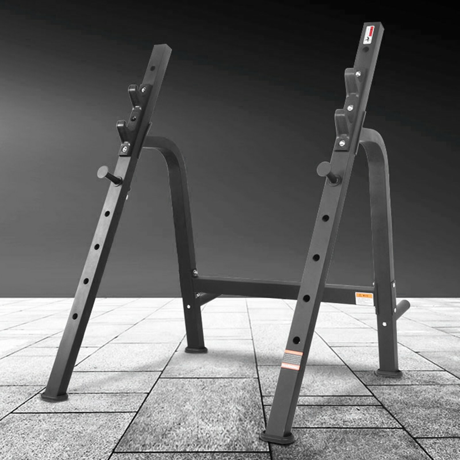 Multi-Function Barbell Rack Adjustable Squat Weight Bench Press Gym ...