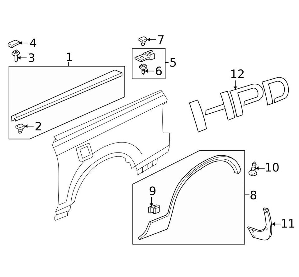 Genuine Honda Clip B Garnish 91504-T6Z-A01 | eBay
