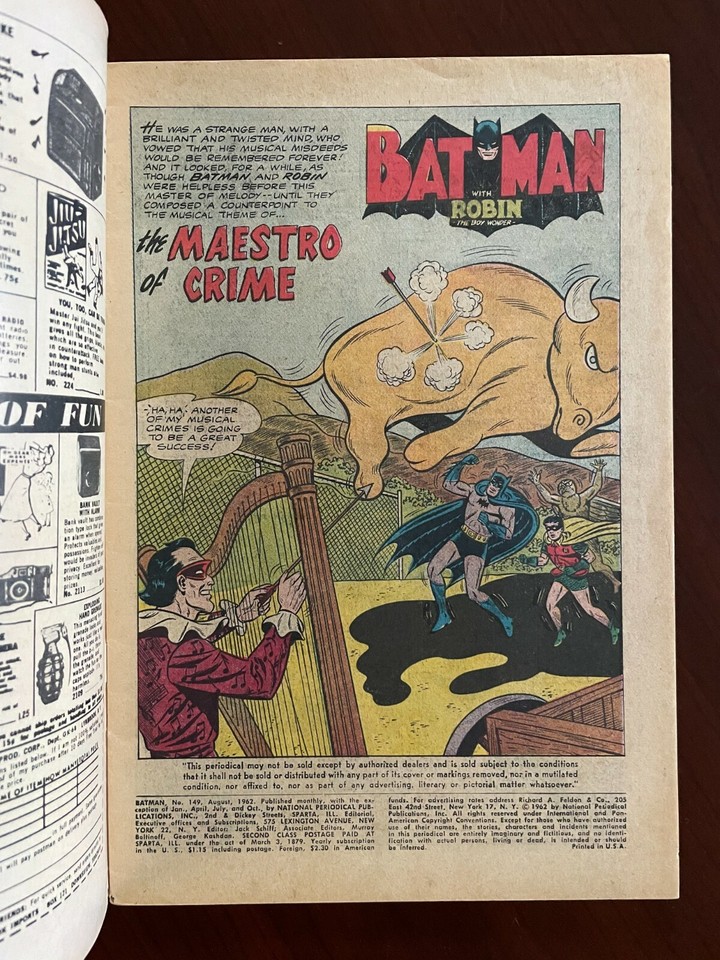 Batman #149 (DC Comics 1962) Silver Age Sheldon Moldoff 6.0 FN | eBay