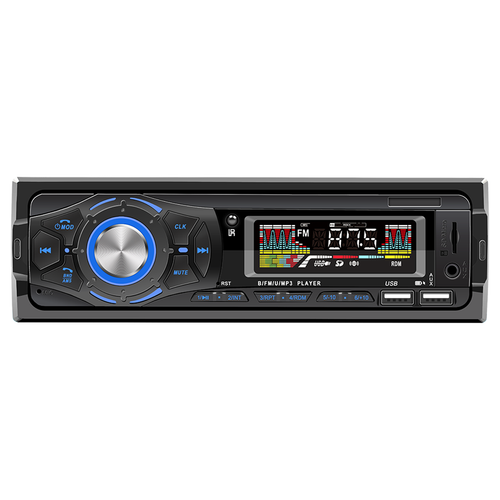 Single DIN Car Stereo Radio FM Retro MP3 Player Bluetooth USB AUX In ...