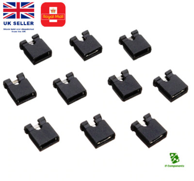 Jumper, 2.54mm, 0.1”, PCB, Header, Jumper Link, BLACK, open type, Shunt ...