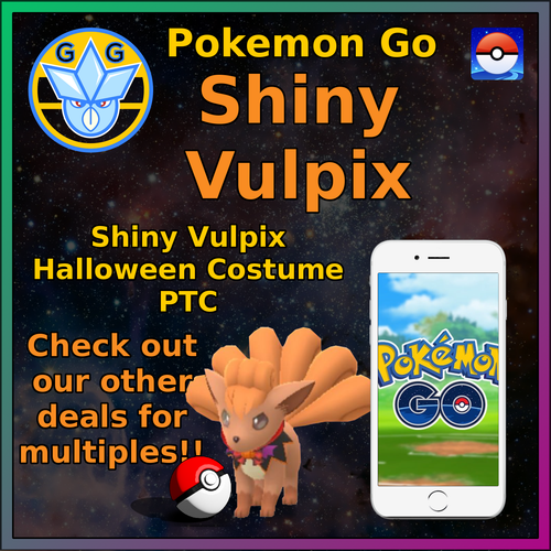 Shiny Vulpix - Halloween Trick or Treat Pokémon GO - Pokemon Mini P T C ...