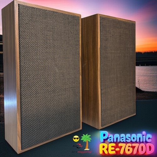 Vintage 70's Panasonic RE-7670D Speakers Made in Japan (See Video of ...