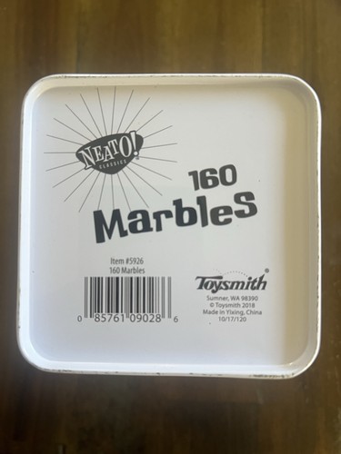 Neato! Classics 160 Marbles In A Tin Box by Toysmith Retro Nostalgia ...