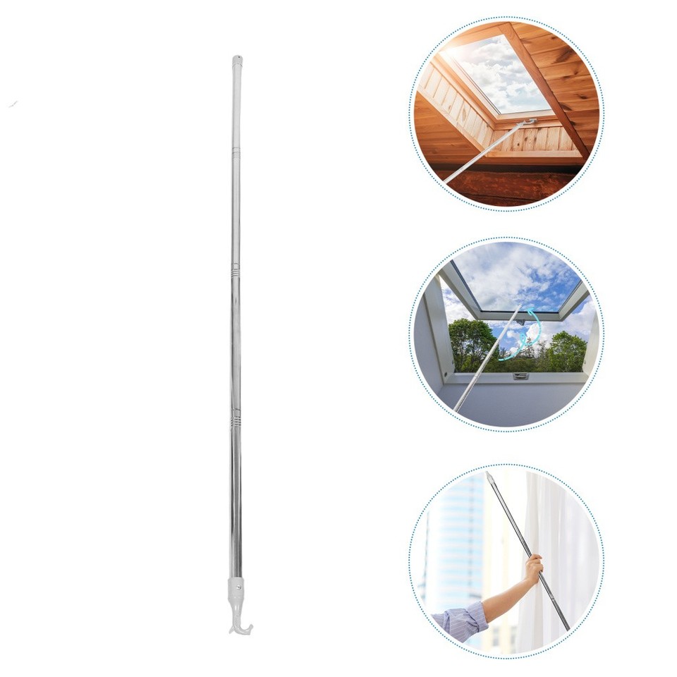 Shade Extension Rod Window Opening Adjustable Curtain Pole Blind Pull ...