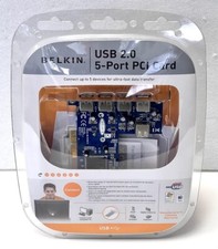 Belkin N10117 F5U220V1 5 Port USB 2.0 PCI Add-in Card for PC for sale ...