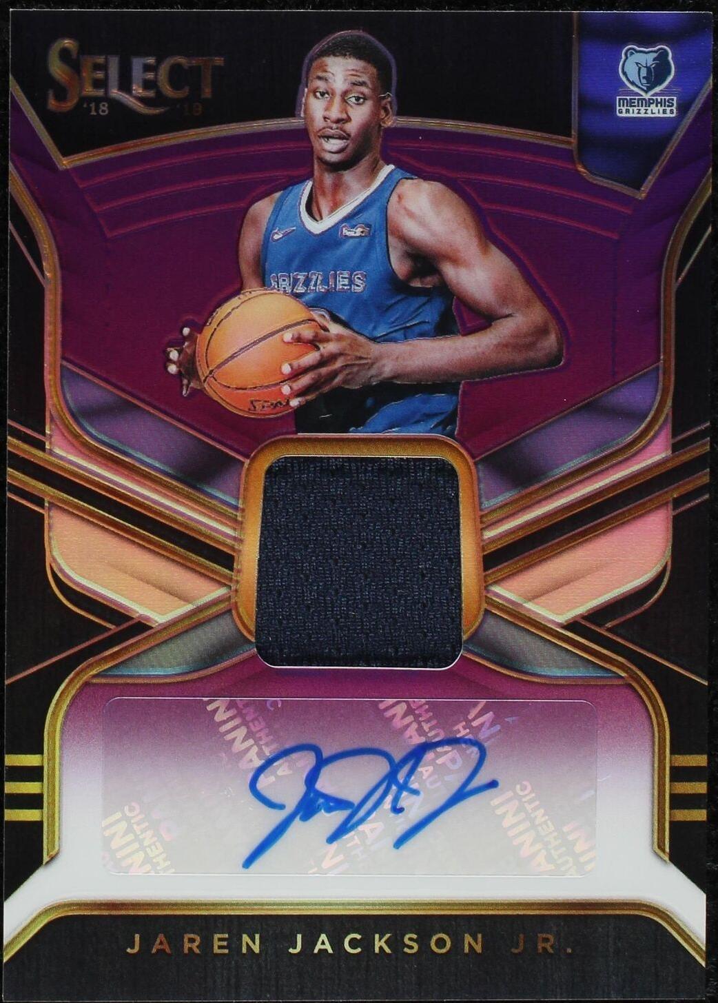 2018-19 Panini Select - Rookie Jersey Autographs Jaren Jackson Jr. #RJA ...