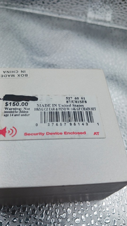 EVERLASTING 10K Gold Cross Pendant And Stud Earing Set MSRP $150..read ...