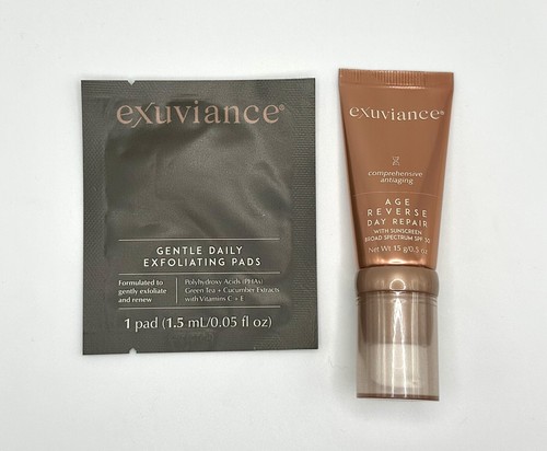 EXUVIANCE Age Reverse Day Repair SPF 30 & 1 Gentle Daily Exfoliating ...