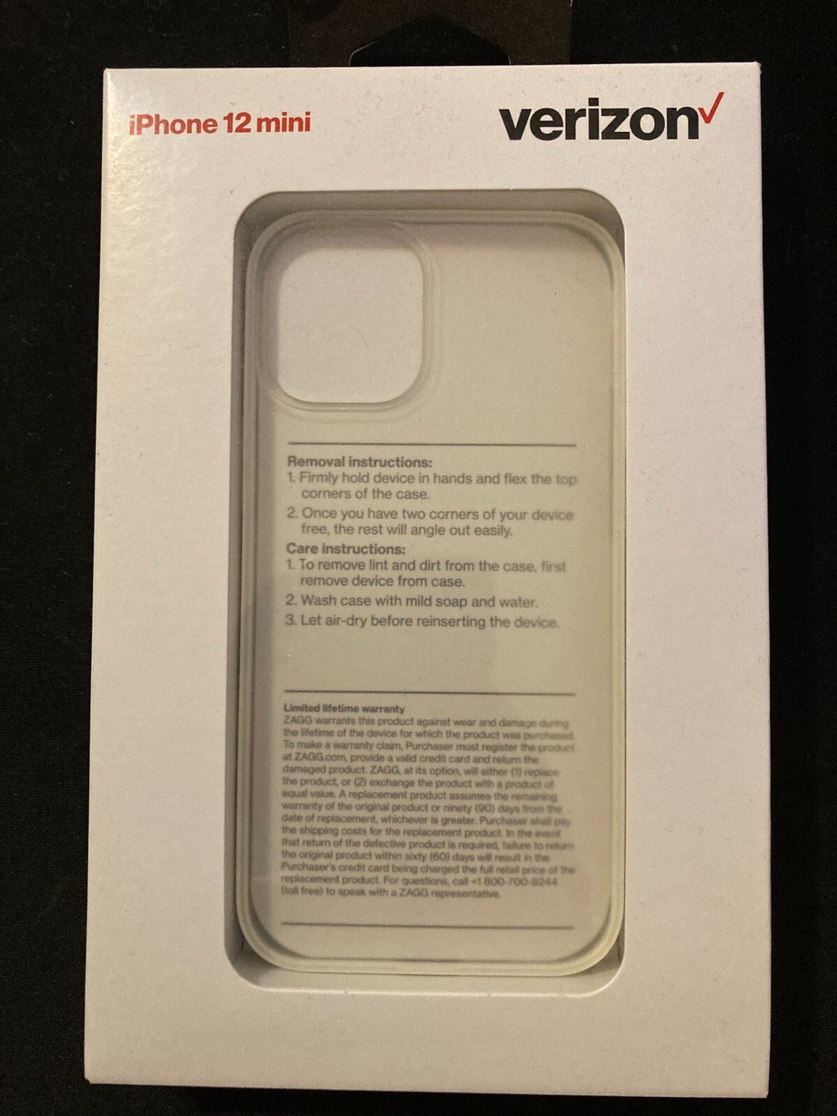 Verizon iPhone 12 Mini Slim Sustainable Slim Clear Case Eco Friendly ...