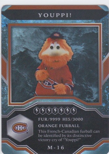 2021/22 MVP..YOUPPI..MASCOT INSERT..# M-16..CANADIENS..FREE COMBINED ...