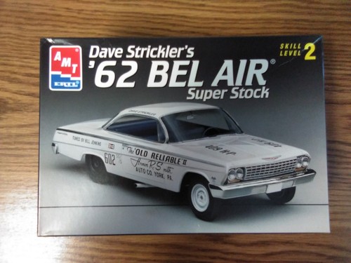 Amt Ertl Dave Strickler's 1962 Bel-Air Super Stock 1/25 scale model kit ...