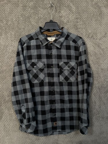 Legendary Whitetails Men’s XL Light Blue Black Plaid Flannel Jacket ...