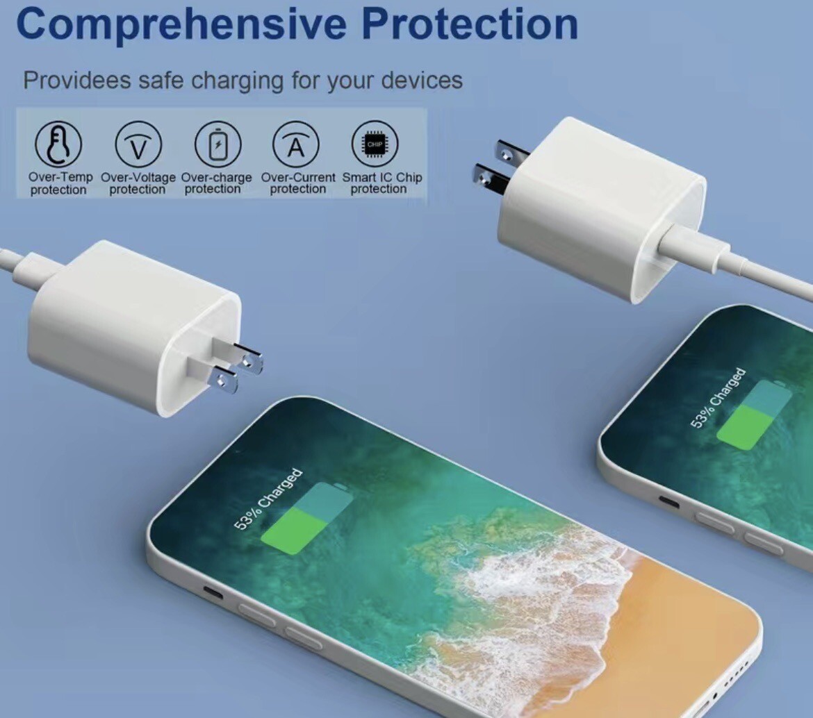 Apple A2305 USB-C 20W Power Adapter Wall Charger - White | eBay