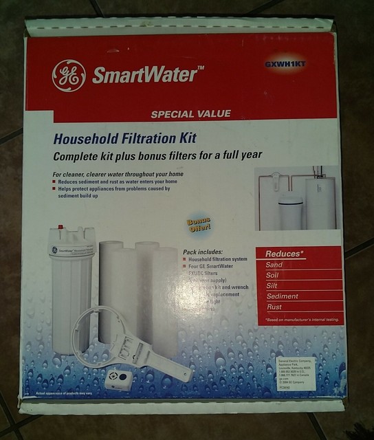 GE SmartWater Household Filtration Kit Gxwh1kt Cleaner Home Water ...
