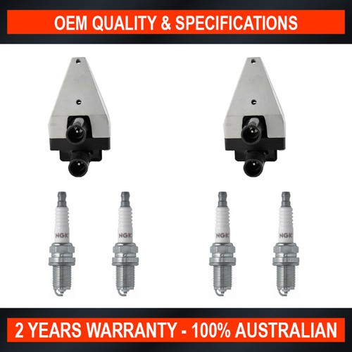 Pack of SWAN Ignition Coils & NGK Spark Plug for Mercedes Benz C200 (2 ...