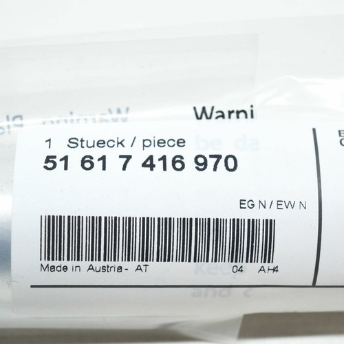 BMW 5 G30 FRONT REINFORCEMENT STRUT BRACE 51617416970 17-19 ORIGINAL NO ...