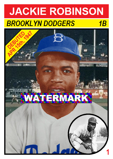 CUSTOM BASEBALL ART CARD SET 1st Black Player on Each Team Negro League ...