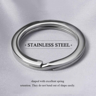 2 x 15mm Stainless Steel Replace Split ring Pet Tag Collar Lead Disc ID ...