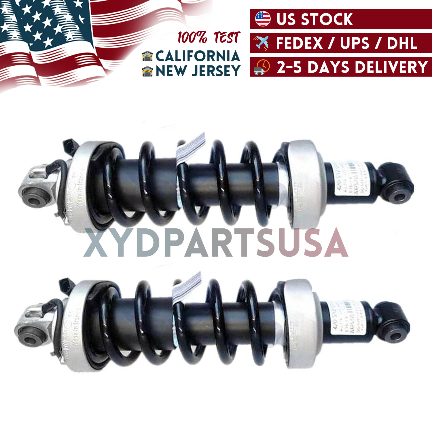 2PCS For Audi R8 V8 420512019 2007-15 Rear Shock Absorber Struts w ...