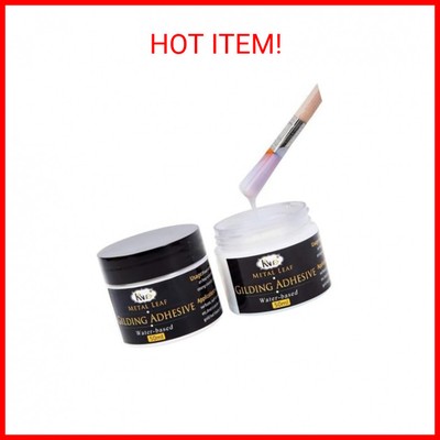 Gilding Adhesive, Gold Leaf Adhesive Kit, 50ml Gilding Epoxy Glue and ...