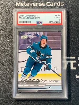 2024-25 Upper Deck Series 2 Macklin Celebrini Young Guns #451 PSA 9 | eBay
