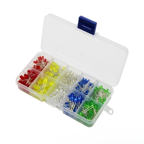 3mm 5mm LED Diode Kit 500PCS Five Colors for PCB Circuits and ...