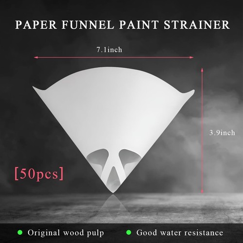 50 PCS 100 Micron Cone Paint Strainers, Filters with Fine Nylon 50 | eBay